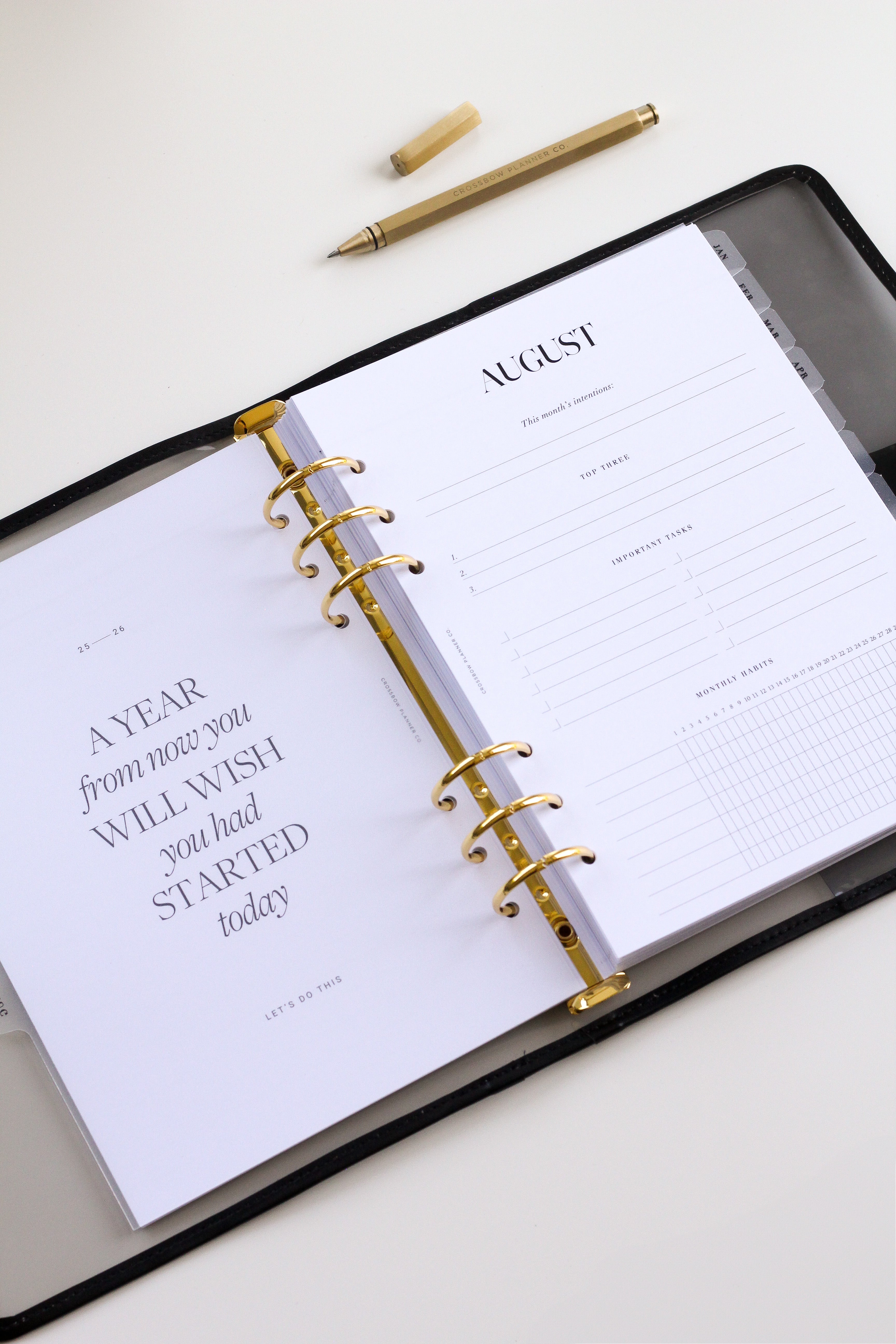 A5 Printed Planner Inserts – Crossbow Planner Co.