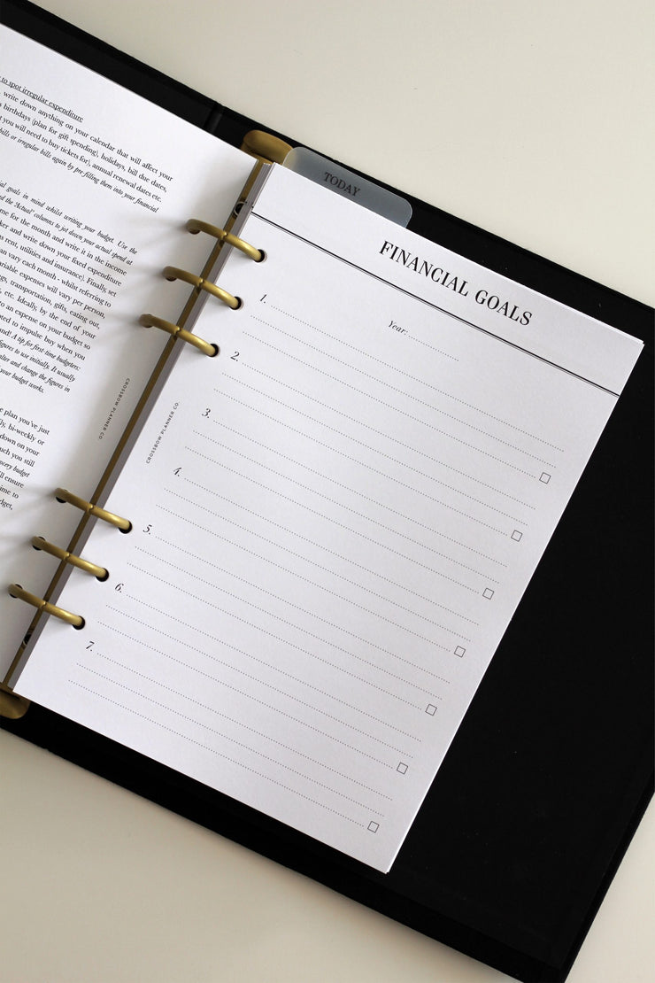 Finance Binder Refillable | Budget Binder – Crossbow Planner Co.
