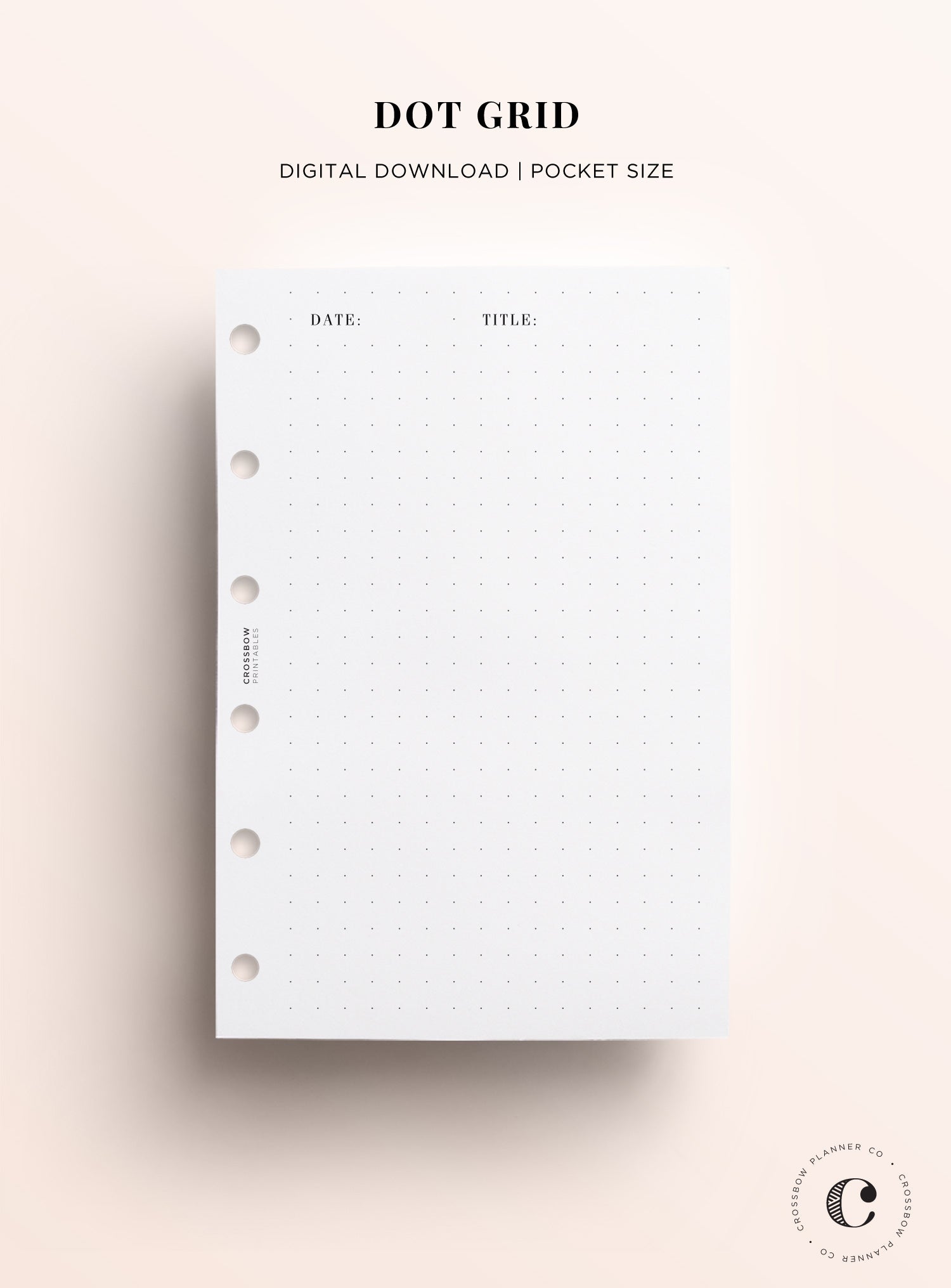 Printable Pocket Planner Inserts – Crossbow Planner Co.
