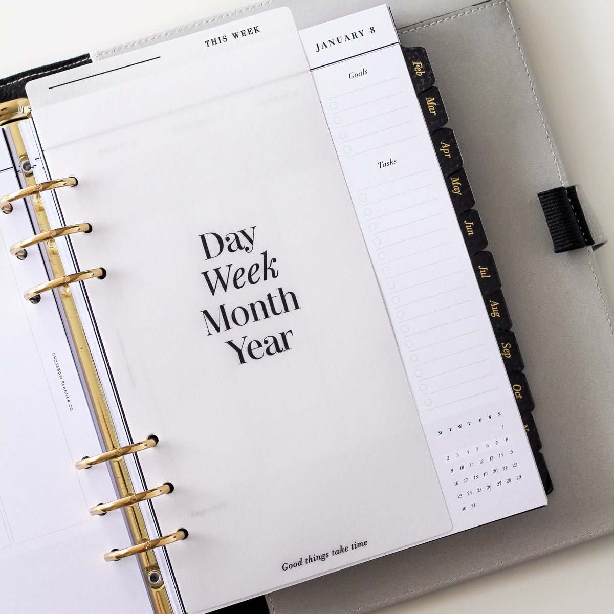Vellum Weekly Page Marker – Crossbow Planner Co.
