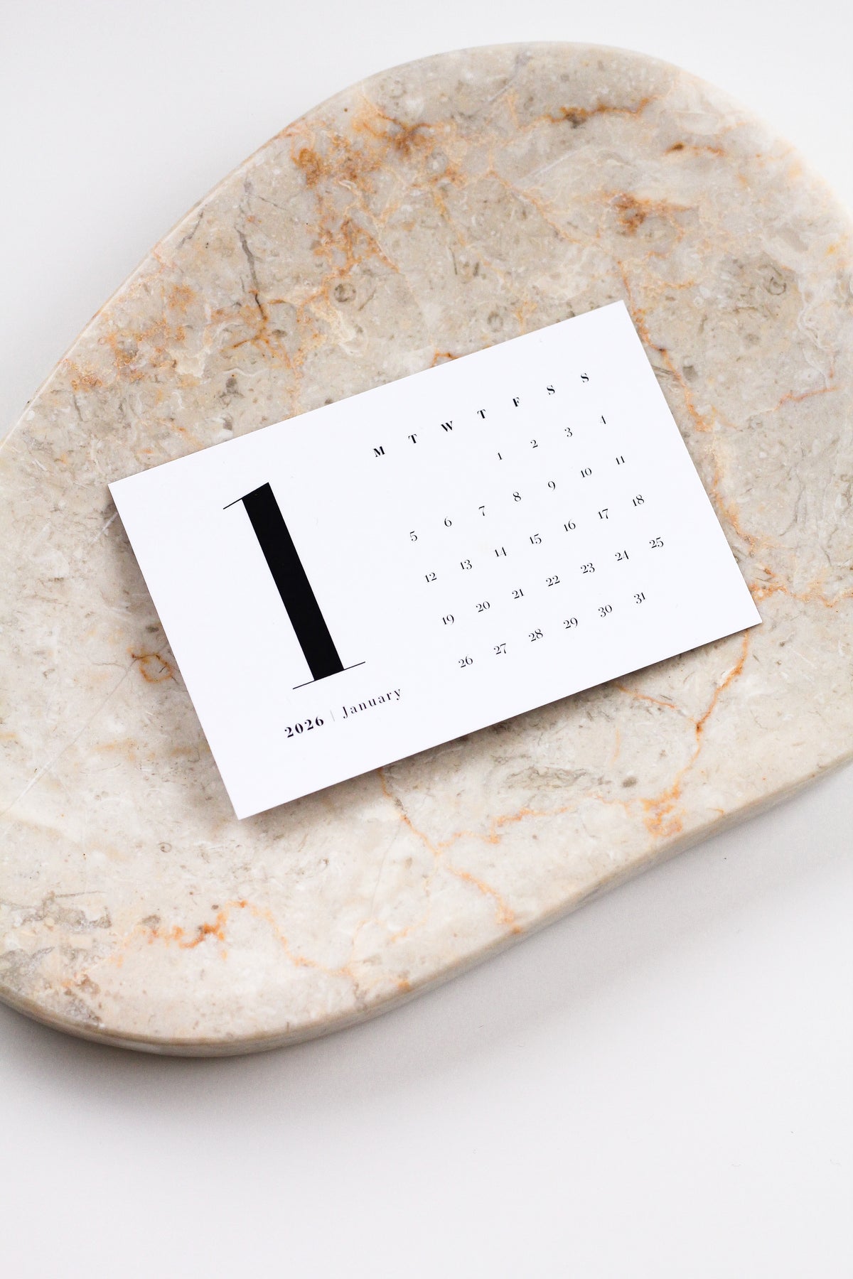 2026 Monthly Calendar Cards | Minimal Planner Accessories – Crossbow ...