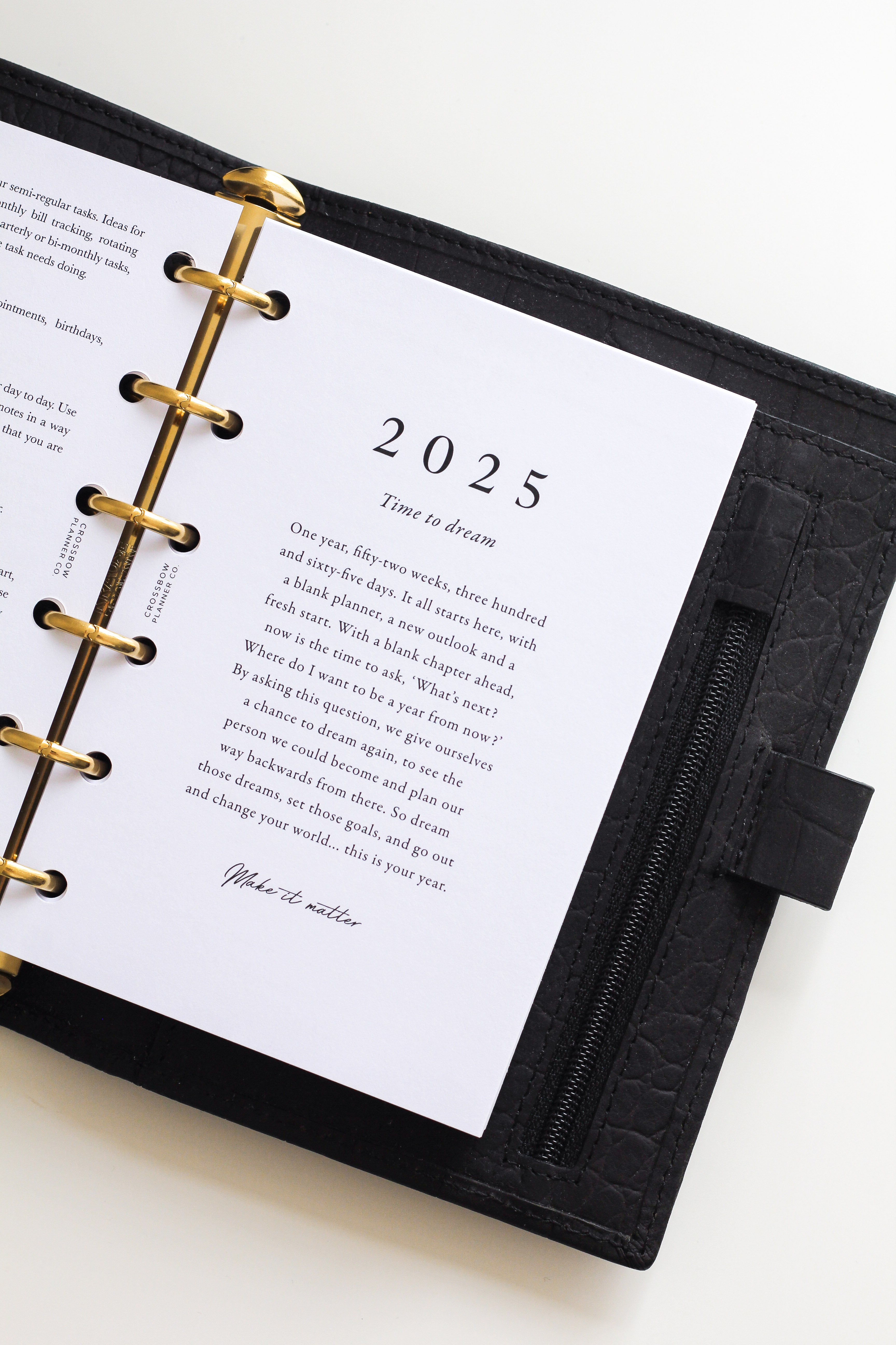 Printed Pocket Size Inserts – Crossbow Planner Co.